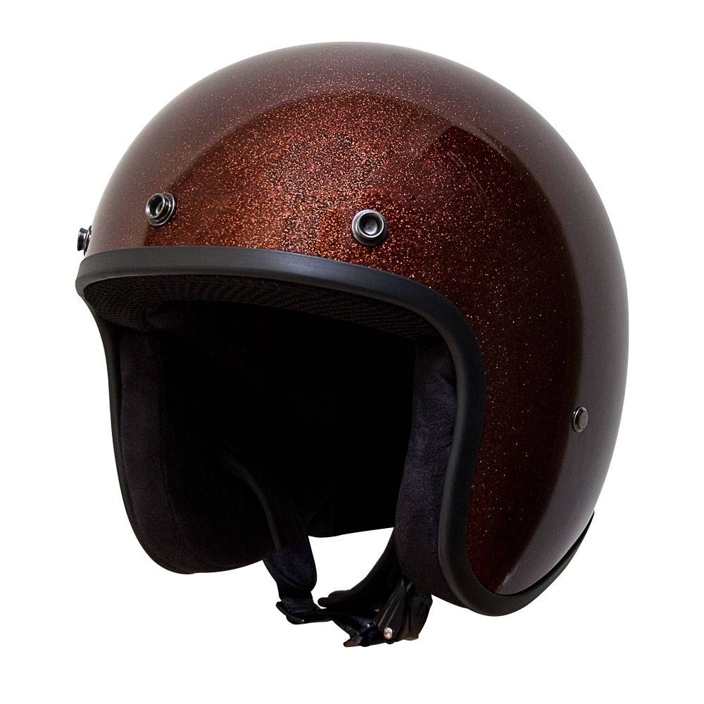 Voss Bobber 501 Old School Open Face Helmet In Metallic Rust Voss Helmets Usa Webstore