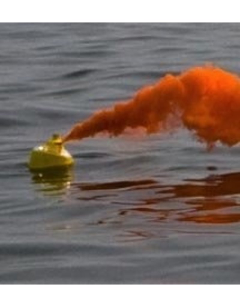 FLARE d SMOKE SIGNAL FLOATING ORANGE SOLAS