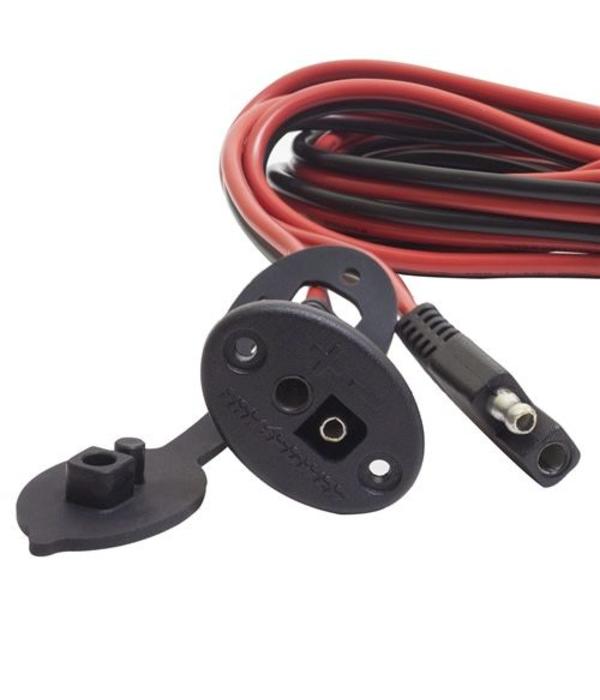 YakPower Panel Mount With 144" Wire & SAE Connector - Mariner Sails