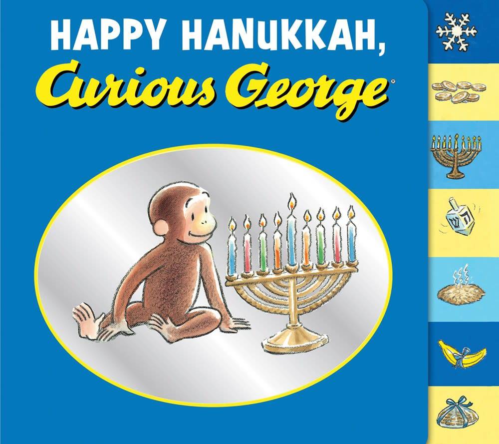 Curious George: Happy Hanukkah (Tabbed Board Book) - Linden Tree Books
