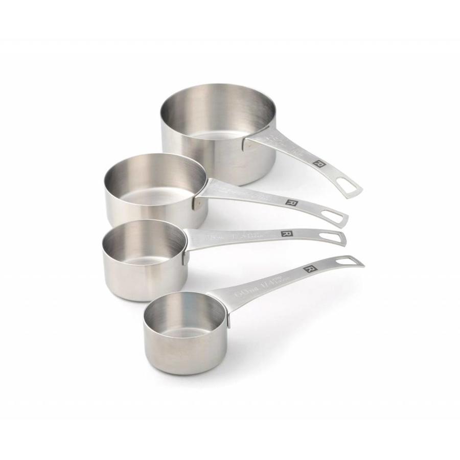 Set of 4 Stainless Steel Measuring Cups - Boutique RICARDO Set of 4 Stainless Steel Measuring Cups - Boutique RICARDO